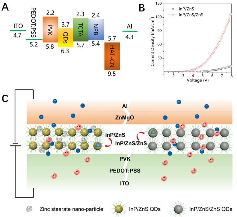 Recent advances in blue InP quantum dot light emitting diodes